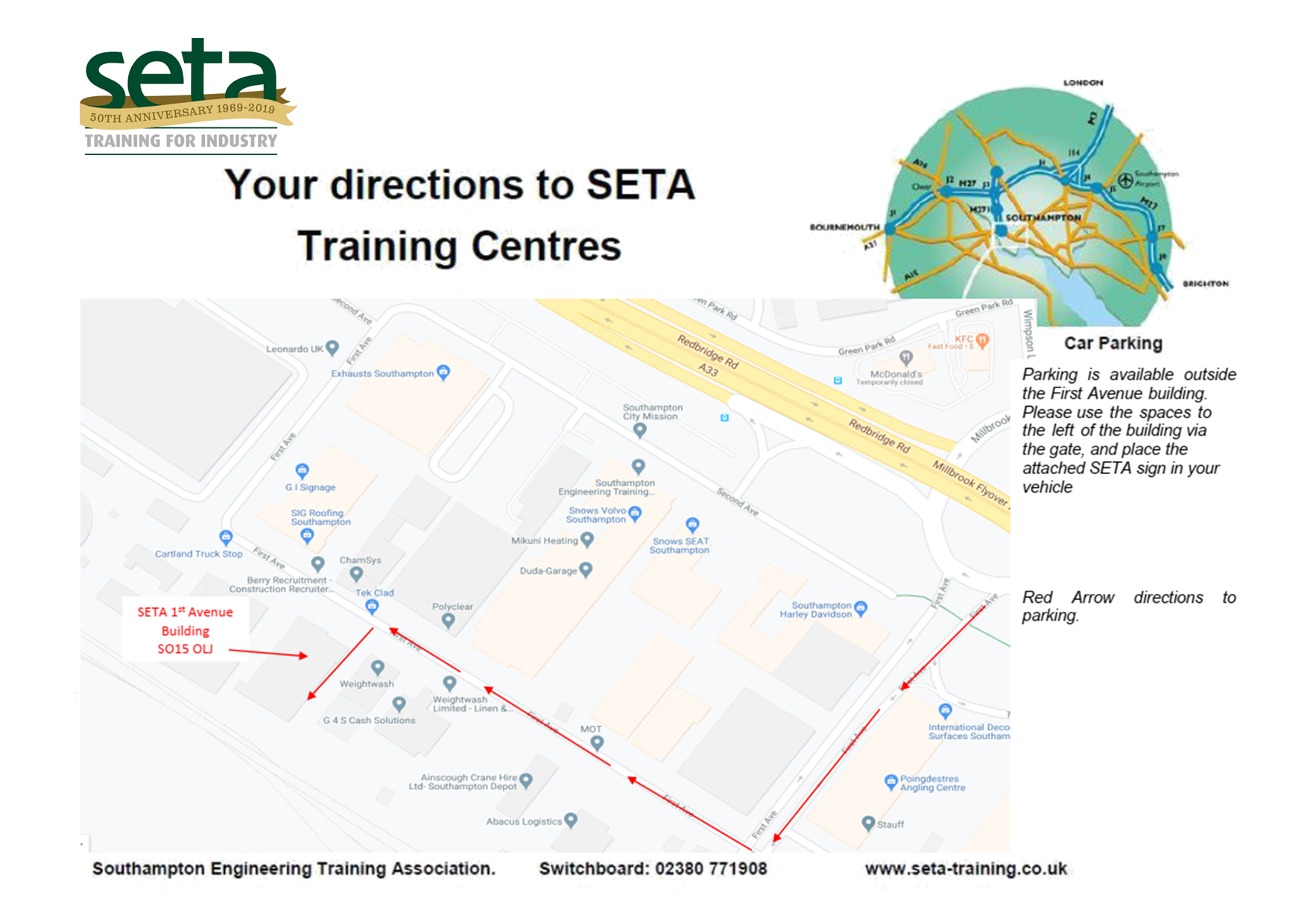 SETA - Training for Industry - Engineering Apprenticeships - CONTACT US